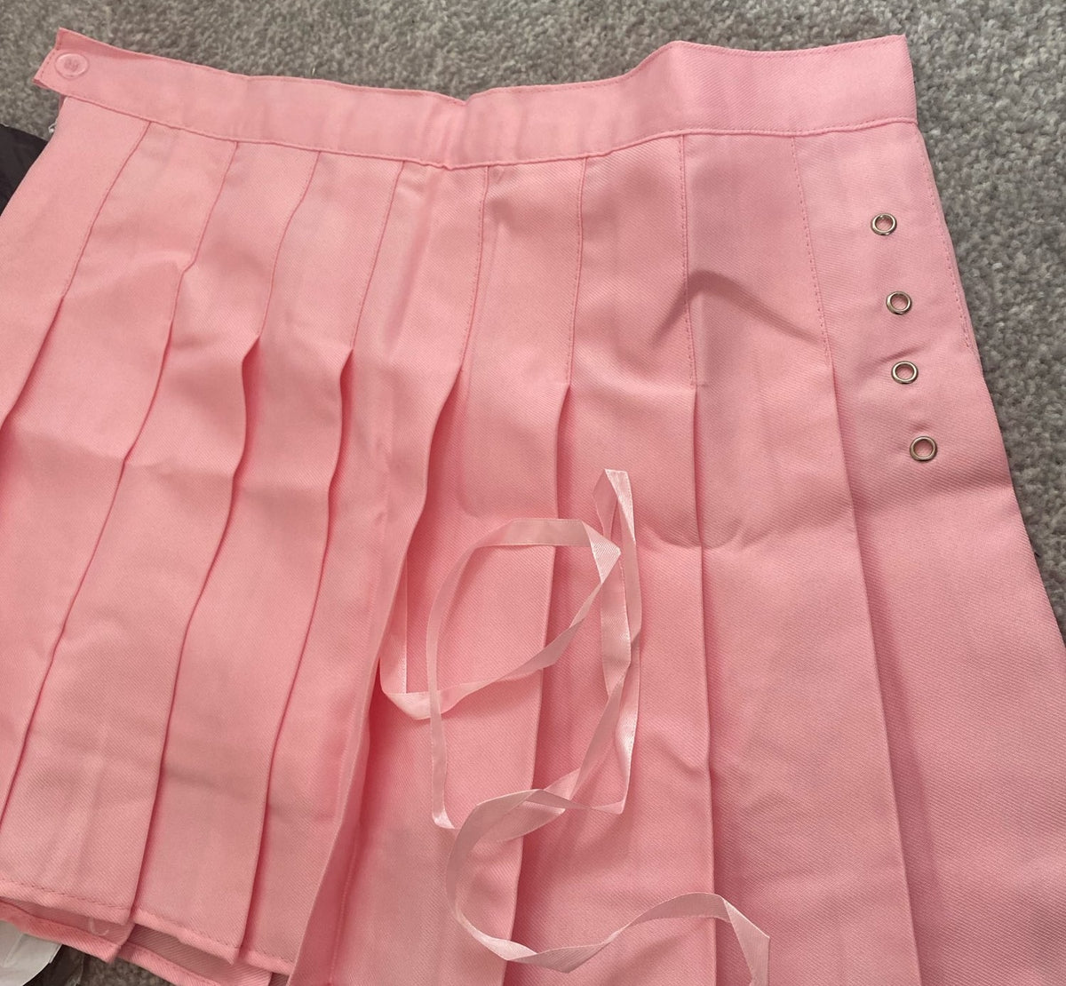 Harajuku Kawaii Aesthetic Coquette Side Corset Lacing Tennis Skirt ...