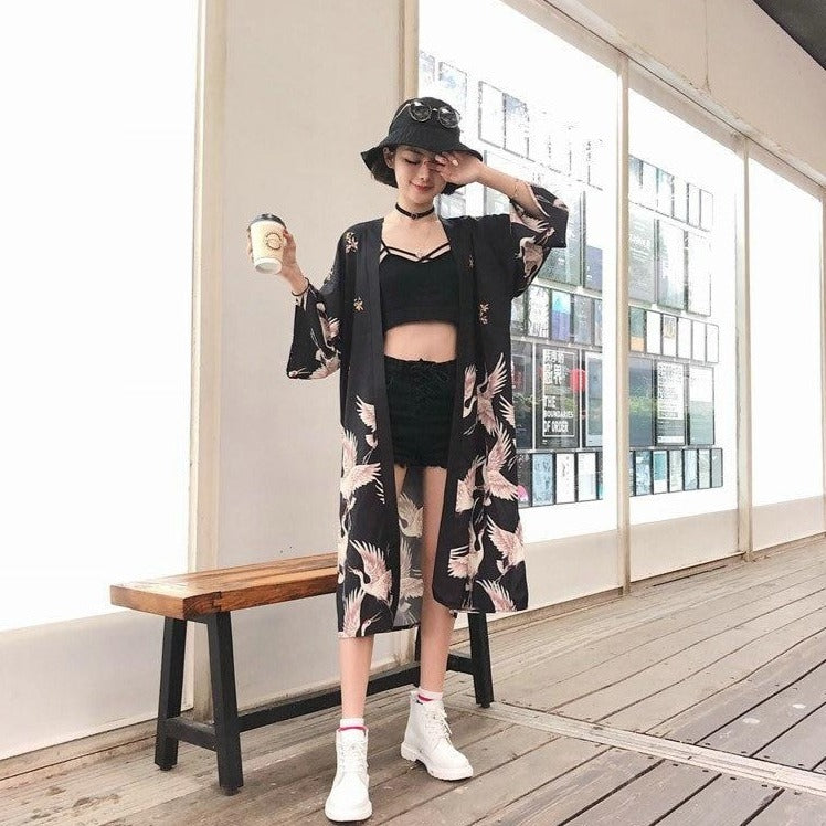 Harajuku Japanese Style Kimono Cardigan – The Kawaii Factory